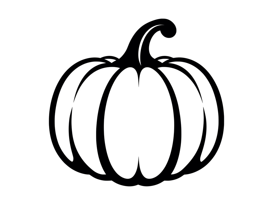 Pumpkin SVG - Autumn Fall Harvest Vegetable Squash Gourd Food Printable ...