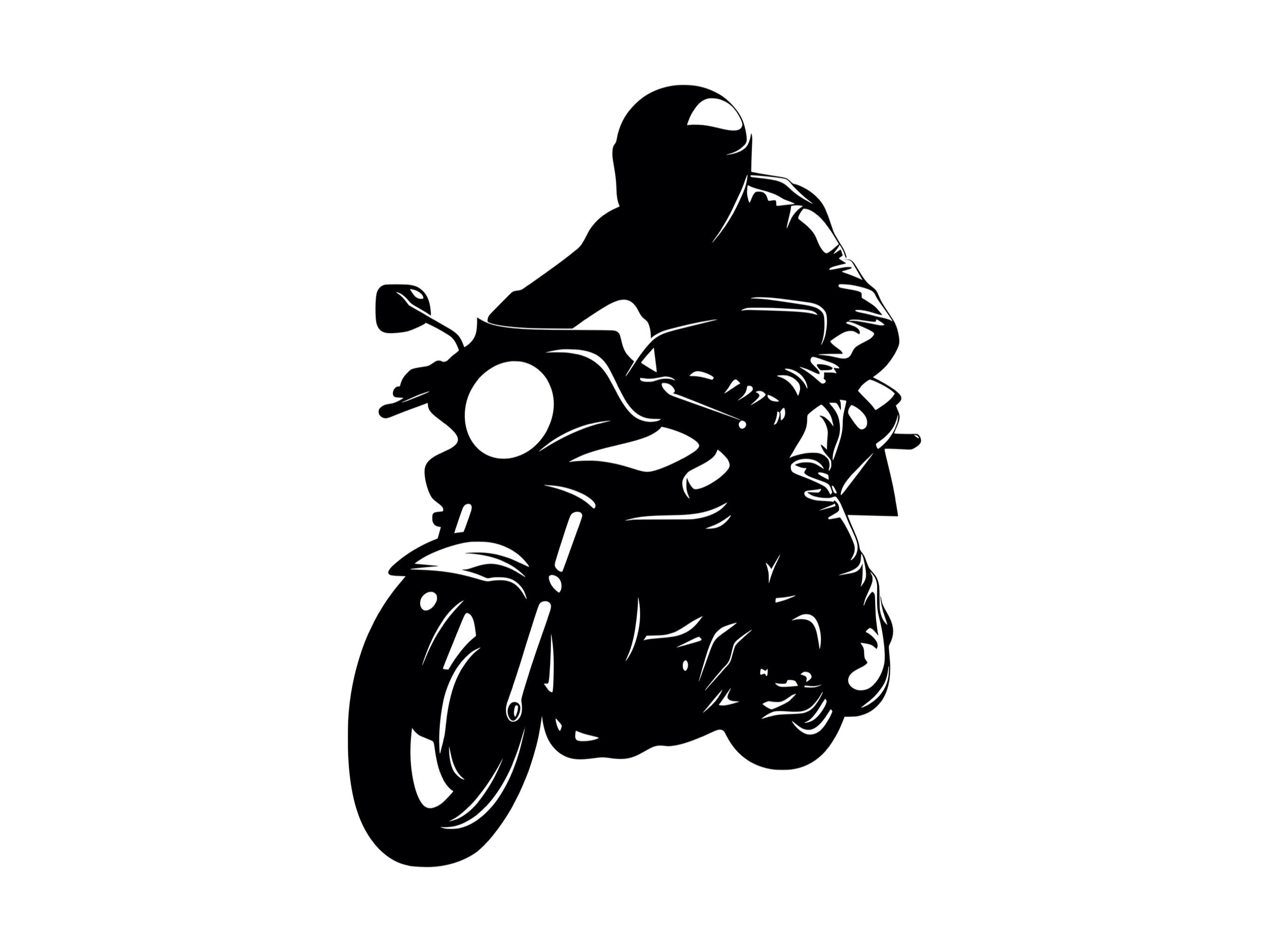 Motorcycle Rider SVG Vintage Motorbike Street Road Bike - Etsy