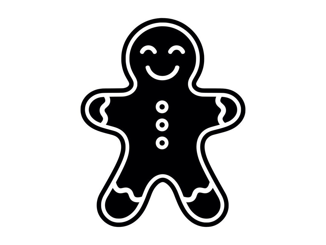 Gingerbread Man SVG - Christmas Gingerbread Cookie Biscuit Printable ...