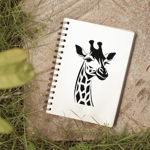 Giraffe SVG - African Safari Animal Giraffe Face Printable Clip Art Cut ...