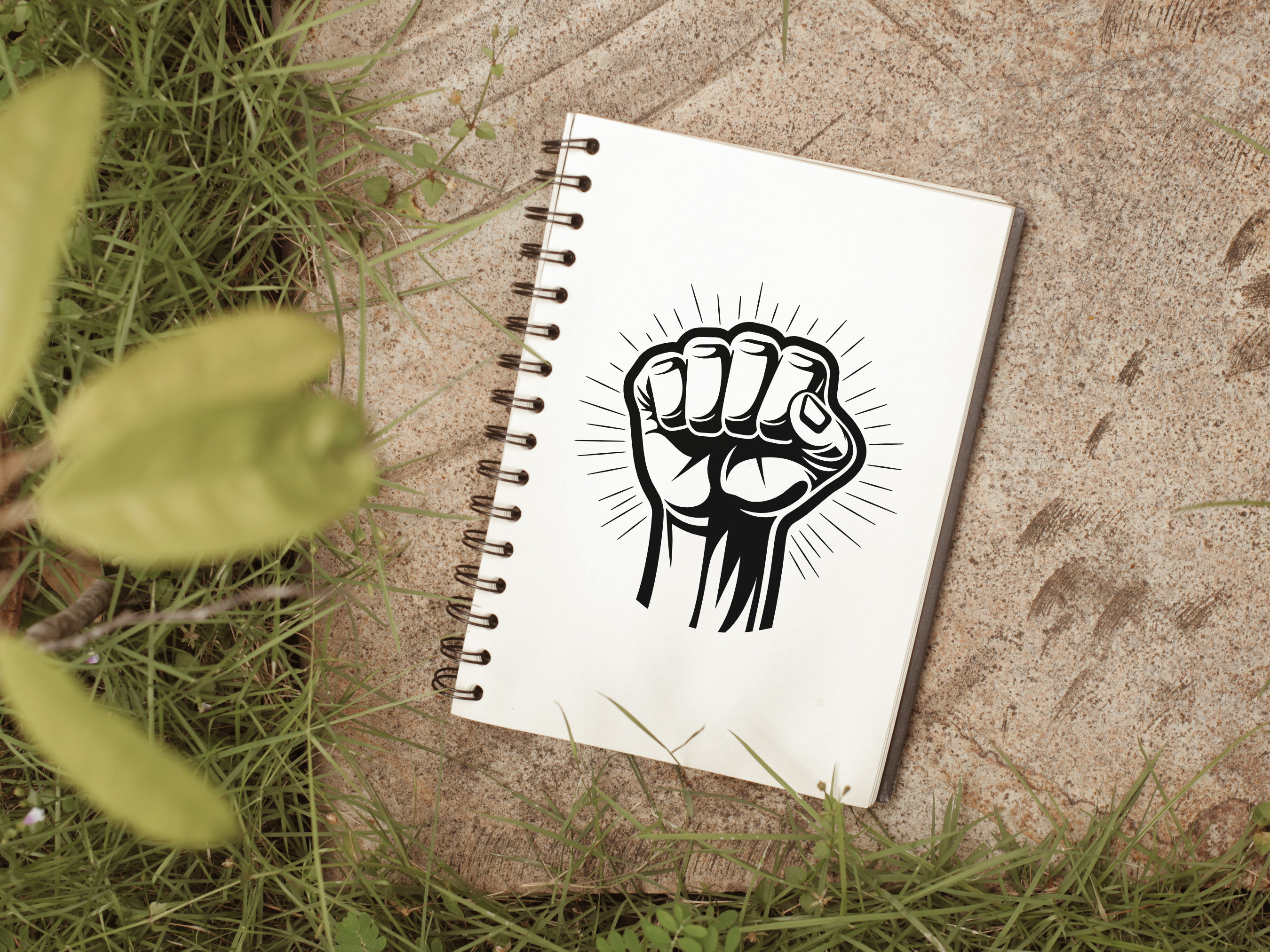 Raised Fist SVG - Clenched Protest Riot Fist Silhouette Clip Art Cut ...