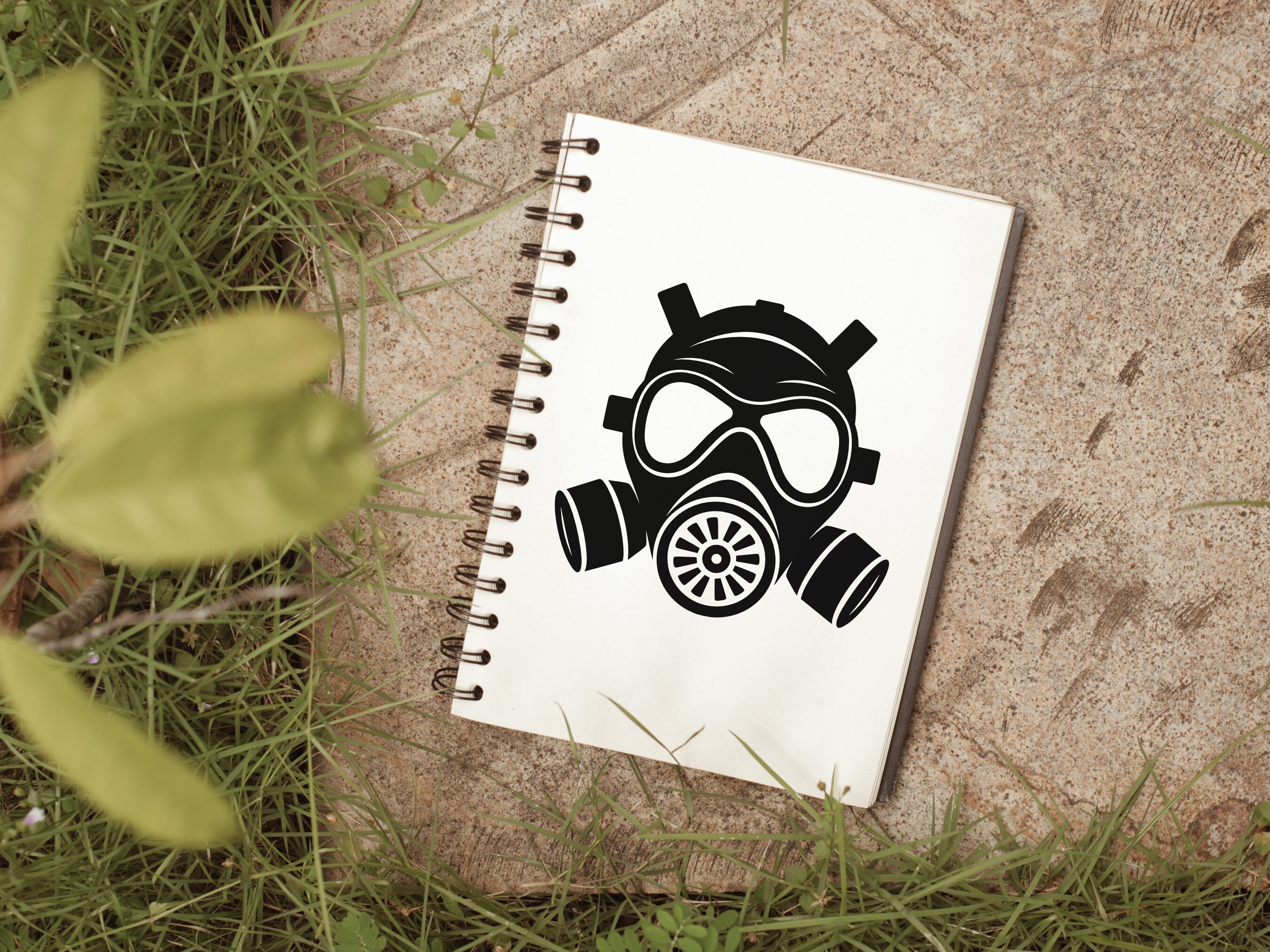 Gas Mask SVG Protective Respirator Survival Mask Printable - Etsy
