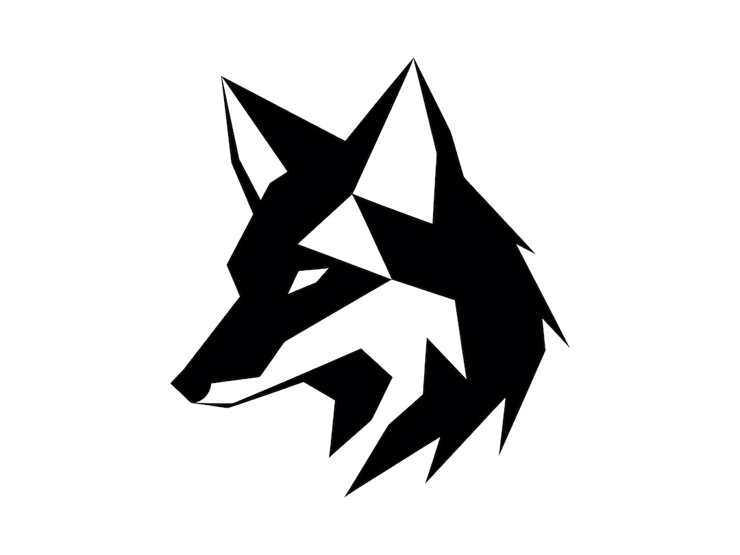 Geometric Fox SVG - Fox Head Animal Silhouette Clipart Cut File ...
