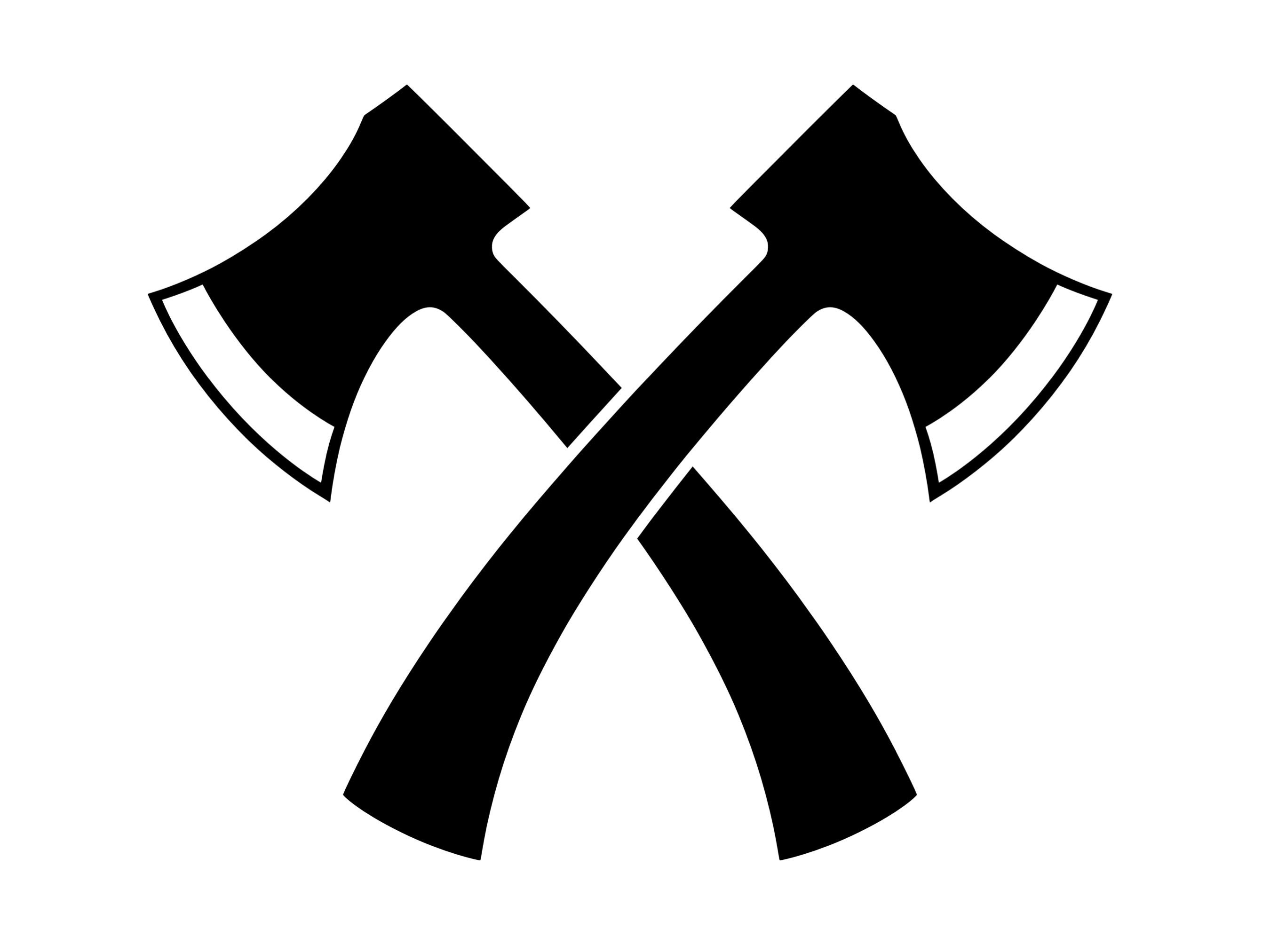 Axes SVG Wood Chopping Lumberjack Survival Hatchet Axe Printable Clip ...