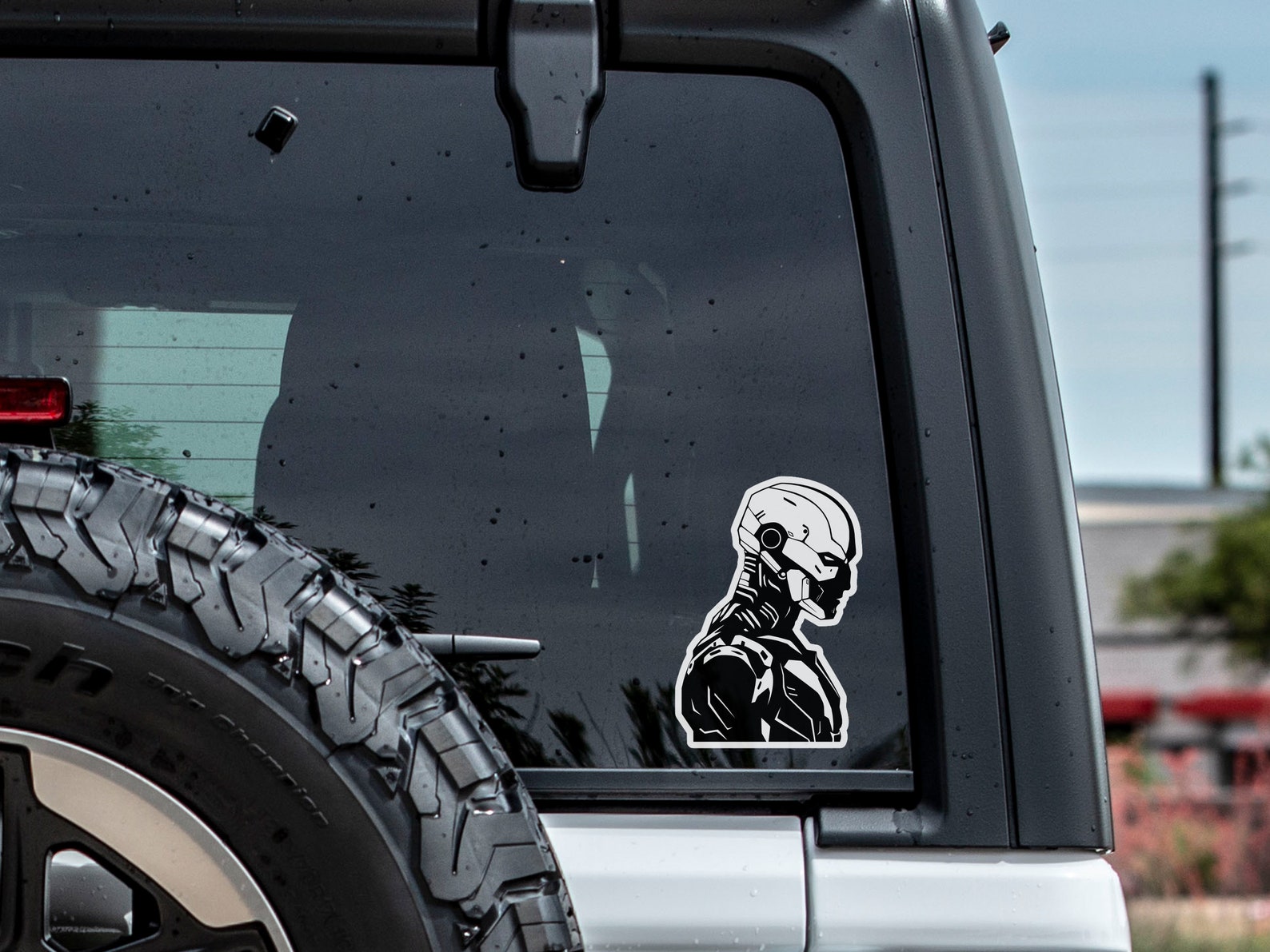 Cyborg Man SVG - Cyberpunk Future Robotic Machine Man Silhouette ...