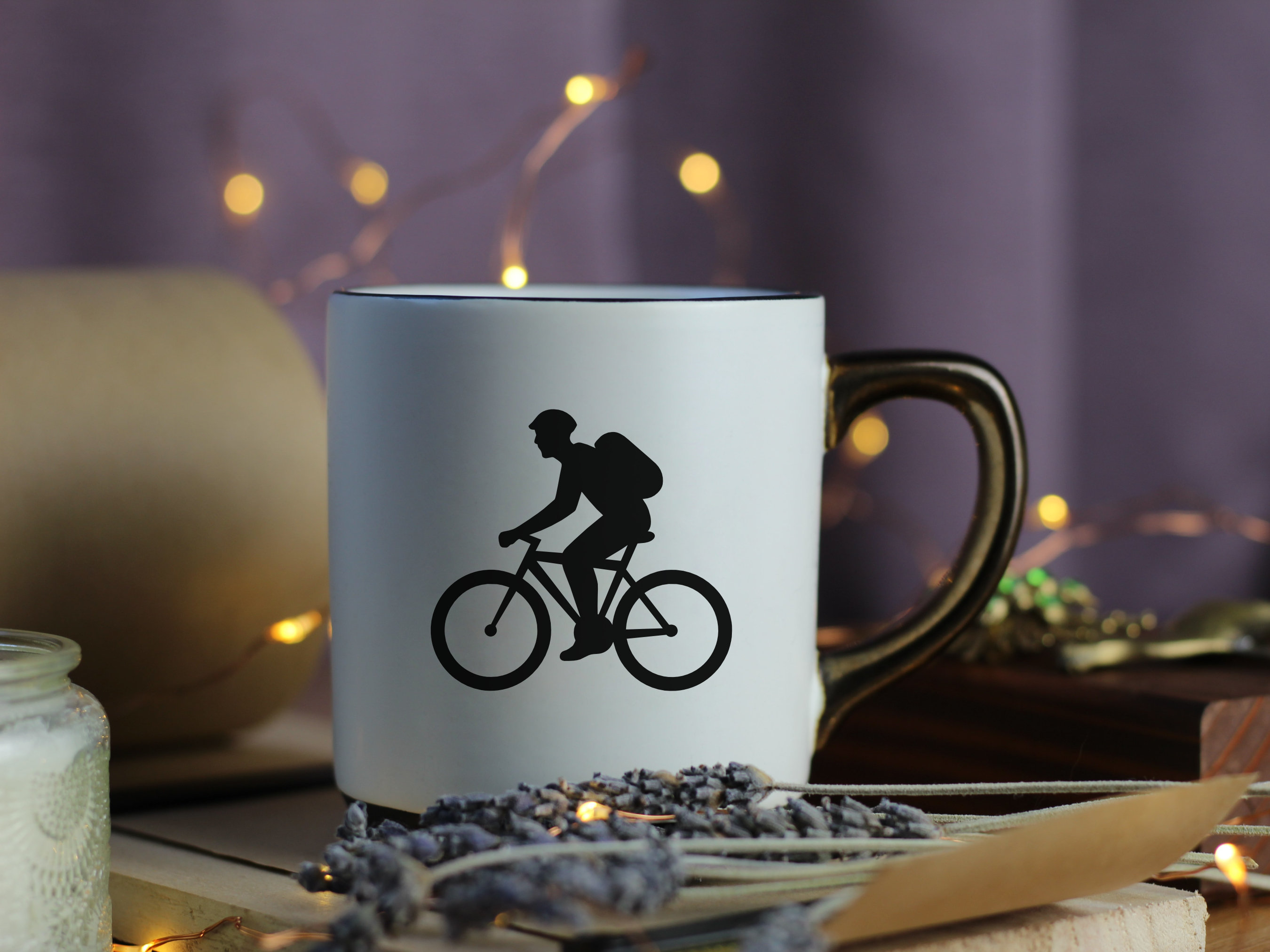 Bike Rider SVG - Cyclist Commuter Cycling Bicycle Riding Printable Clip ...