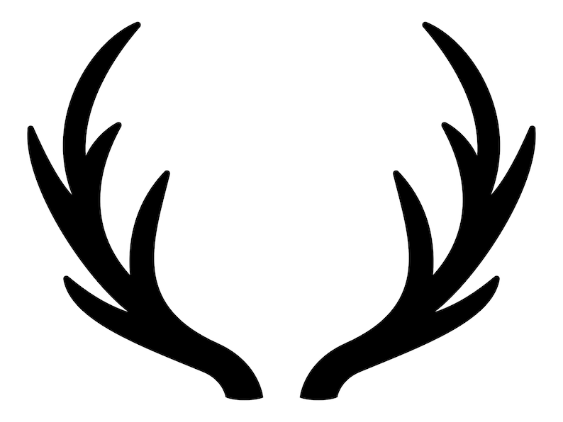 Antlers SVG, Deer Antlers Silhouette, Elk Antlers Clipart, Reindeer ...