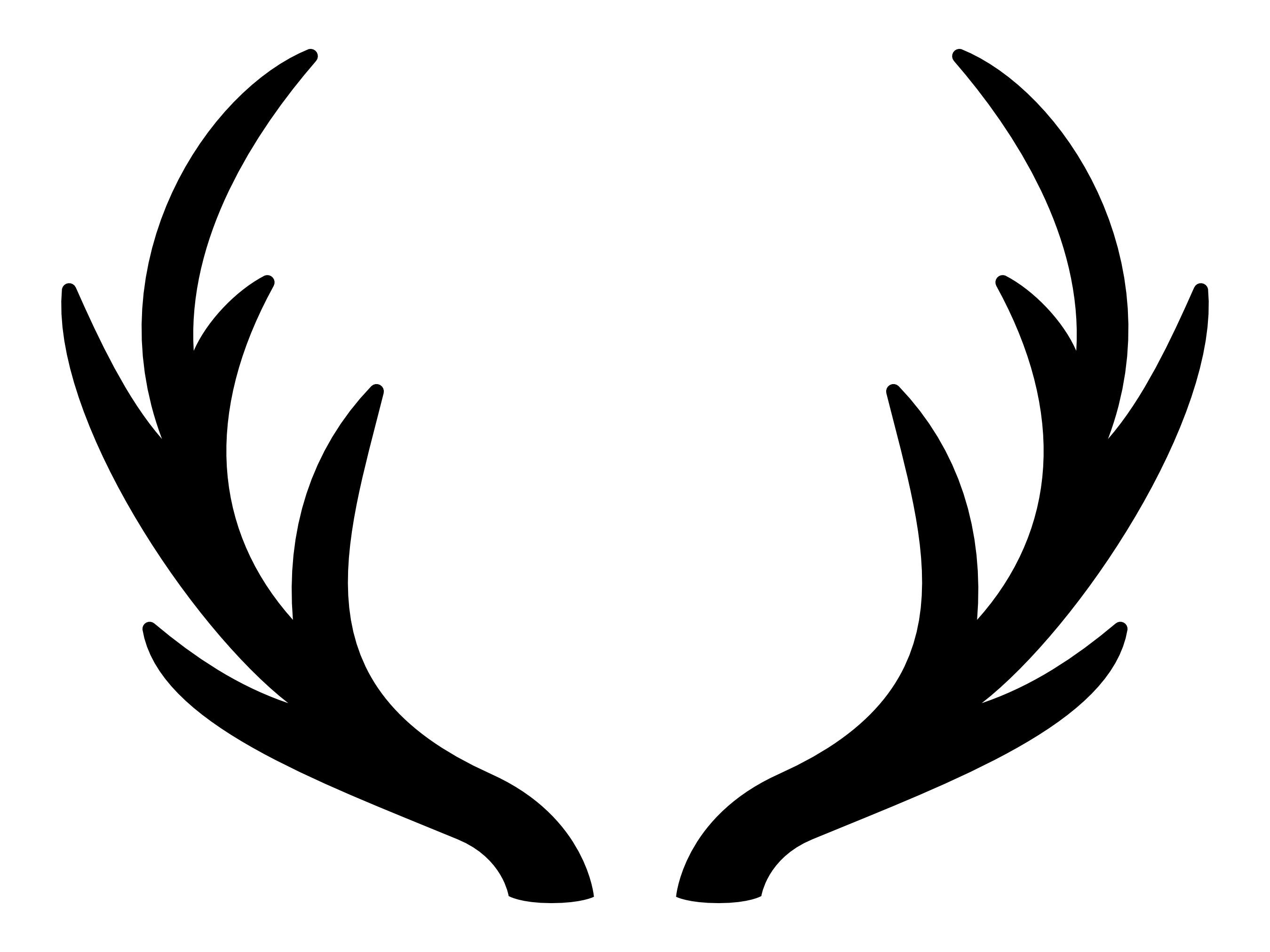 Antlers SVG, Deer Antlers Silhouette, Elk Antlers Clipart, Reindeer Antlers Cut File, Deer ...