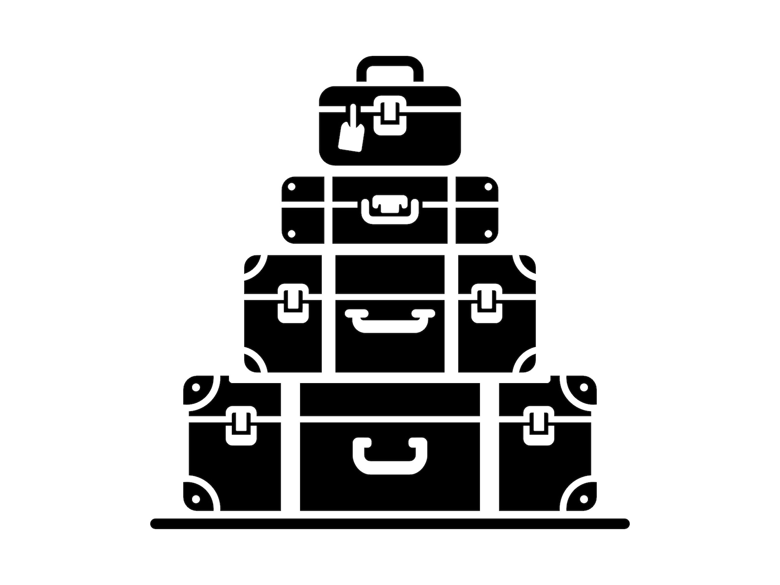 Luggage SVG - Travel Bags Suitcase Vacation Holiday Silhouette Clip Art ...