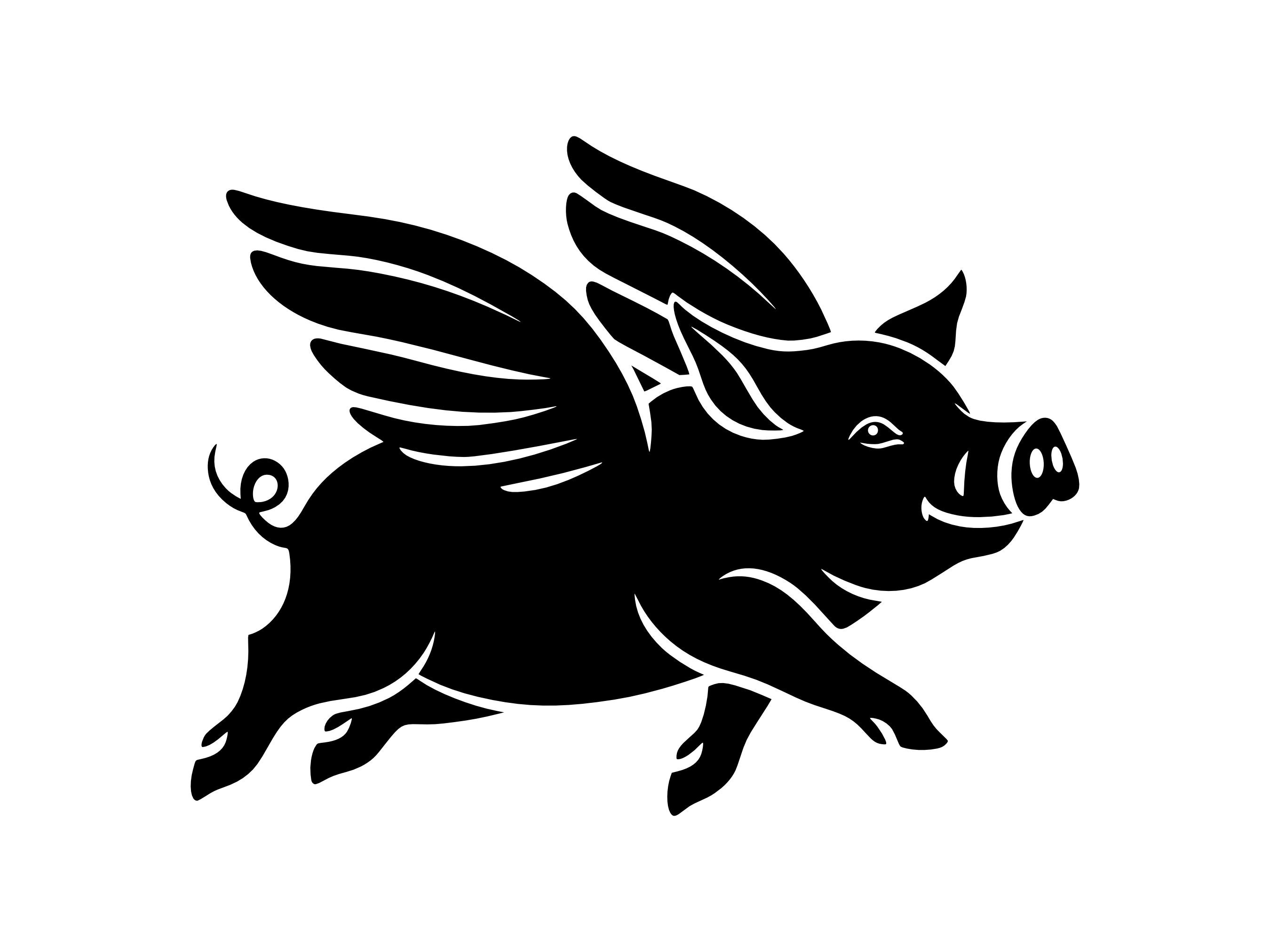 Flying Pig Clipart