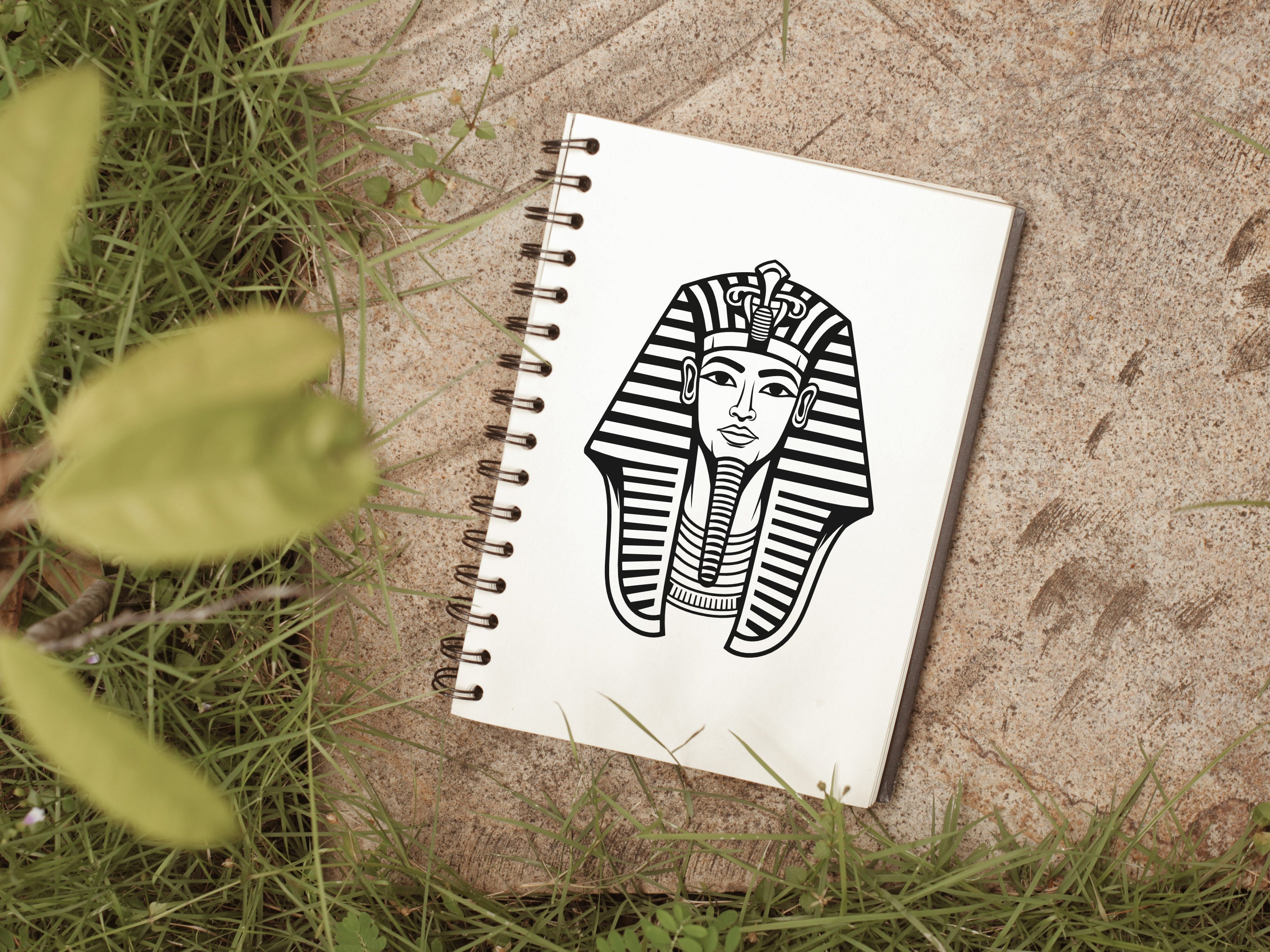 Egyptian Pharaoh SVG - Ancient Egypt King Silhouette Clipart Cut File ...