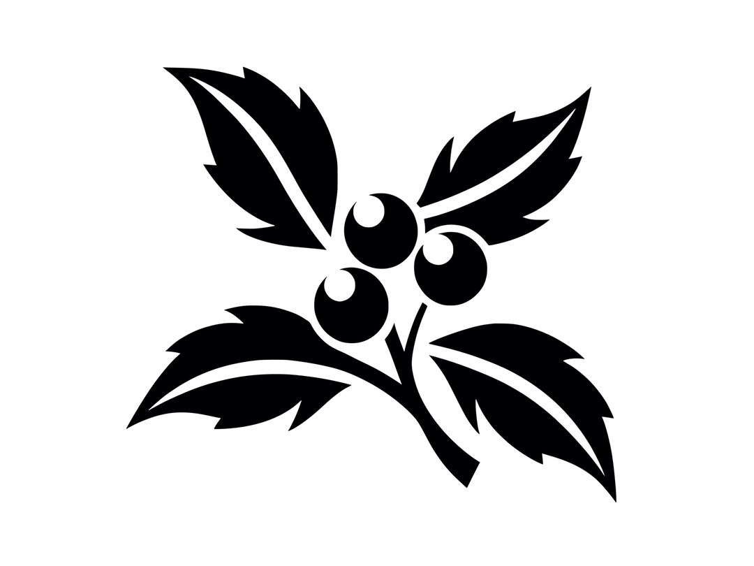 Christmas Holly SVG - Christmas Decoration Ornamental Plant Printable ...