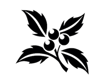 Christmas Holly Svg Instant Digital Download Cricut Svg Winter ...