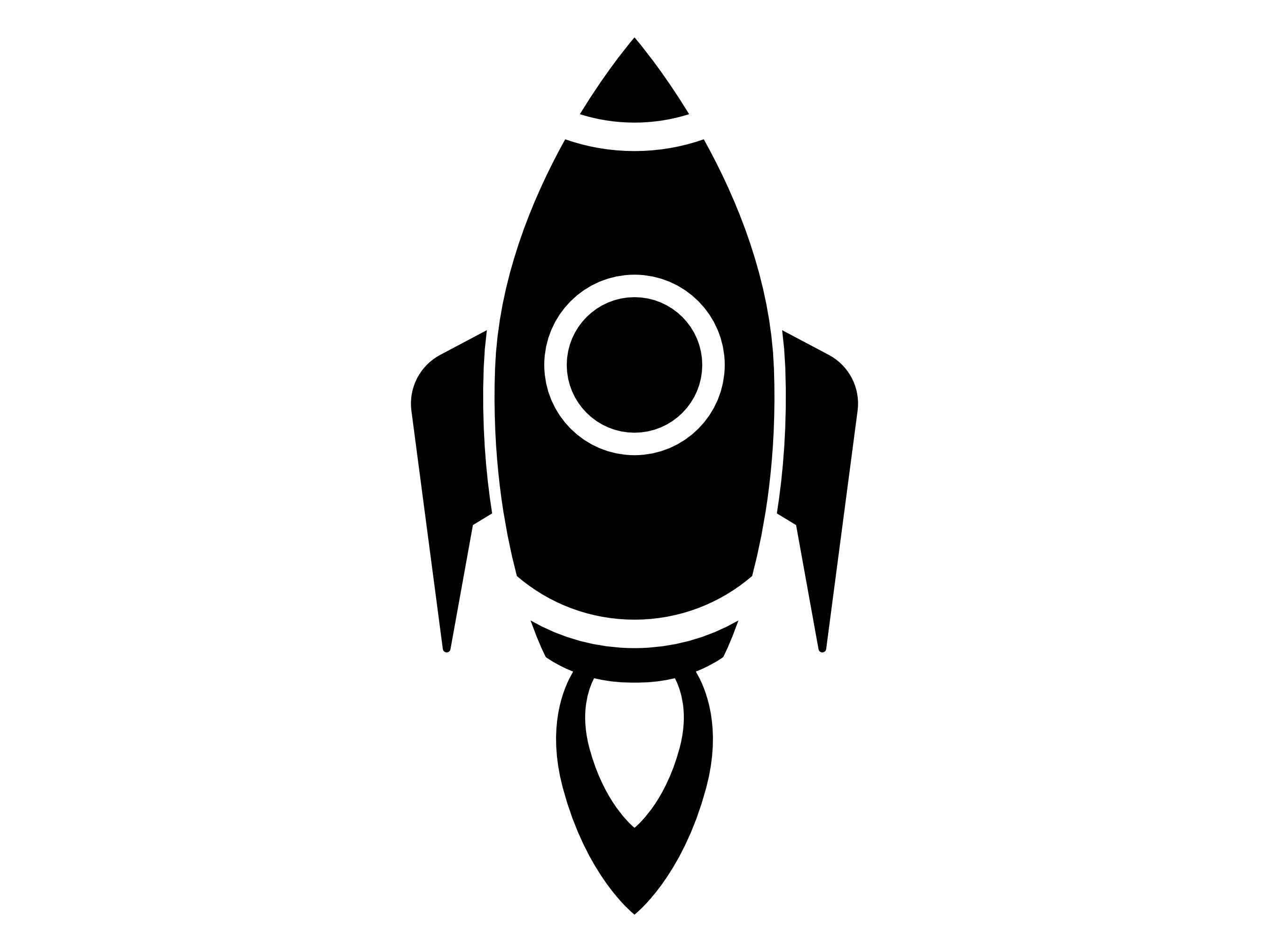 Rocket Ship SVG, Space Ship Silhouette, Space Rocket Clipart, Rocket ...