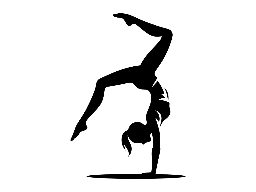 Handstand SVG - Gymnastics Acrobatics Calisthenics Exercise Silhouette ...
