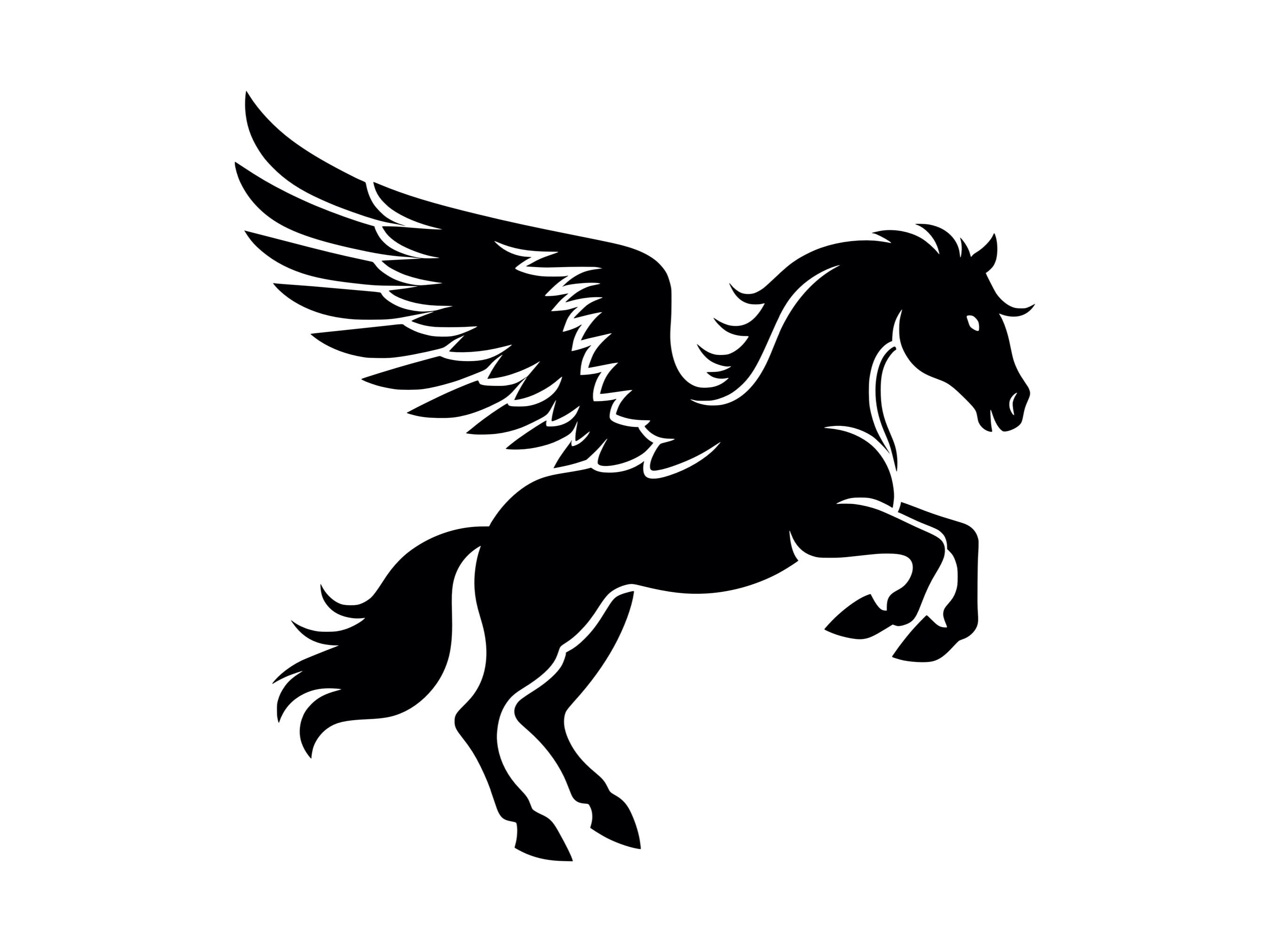 Pegasus Outline Svg Pegasus Drawing Png Svg Files For