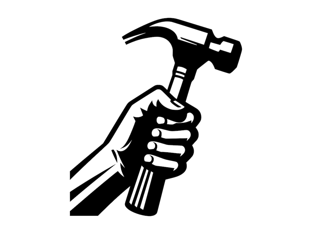 Hammer SVG - Hammer in Hand DIY Tools Labor Worker Builder Printable ...