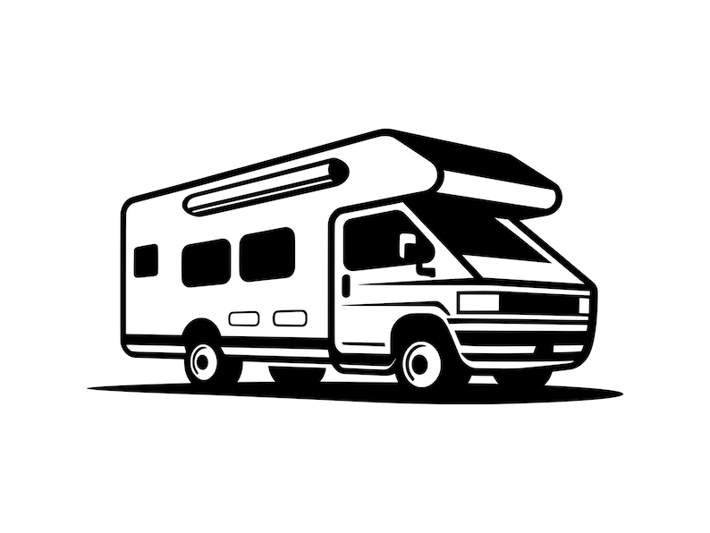 RV SVG Camper Van Motor Home Road Trip Vehicle Printable - Etsy