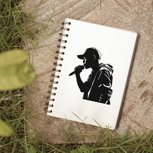 Rapper SVG - Hip Hop Singer Rap Music Performer Silhouette Clip Art Cut ...