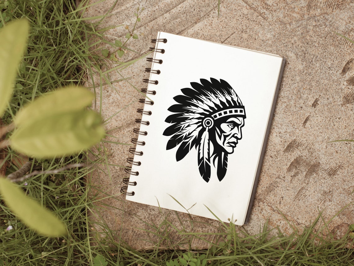 Tribal Chief SVG - Native American Indian Tribe Leader Printable Clip ...