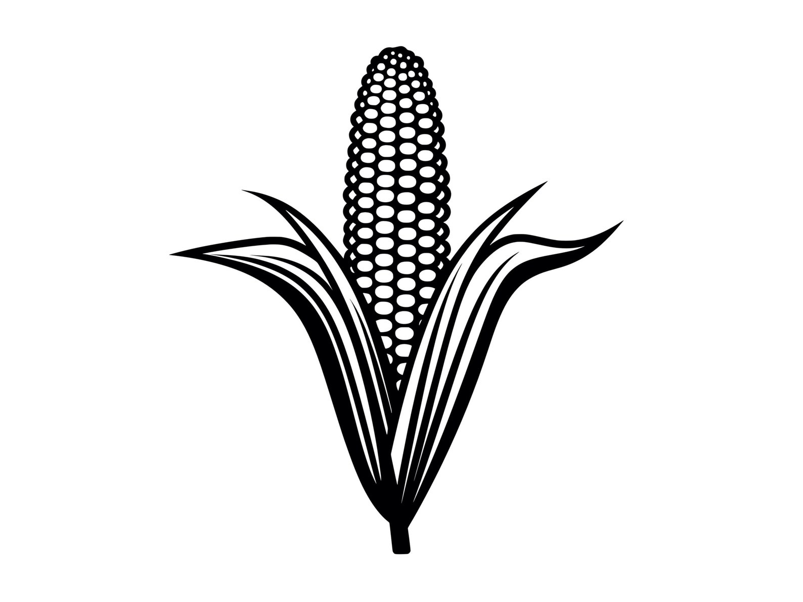 Corn SVG Corn Cob Husk Farming Corn Crops Food Harvest Printable Clip ...