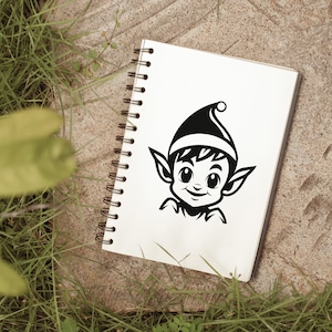 Christmas Elf SVG - Elf Boy Santa's Helper Kids Elf Silhouette Clip Art ...