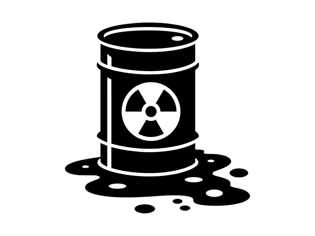 Toxic Waste SVG - Nuclear Waste Radioactive Barrel Pollution Printable ...