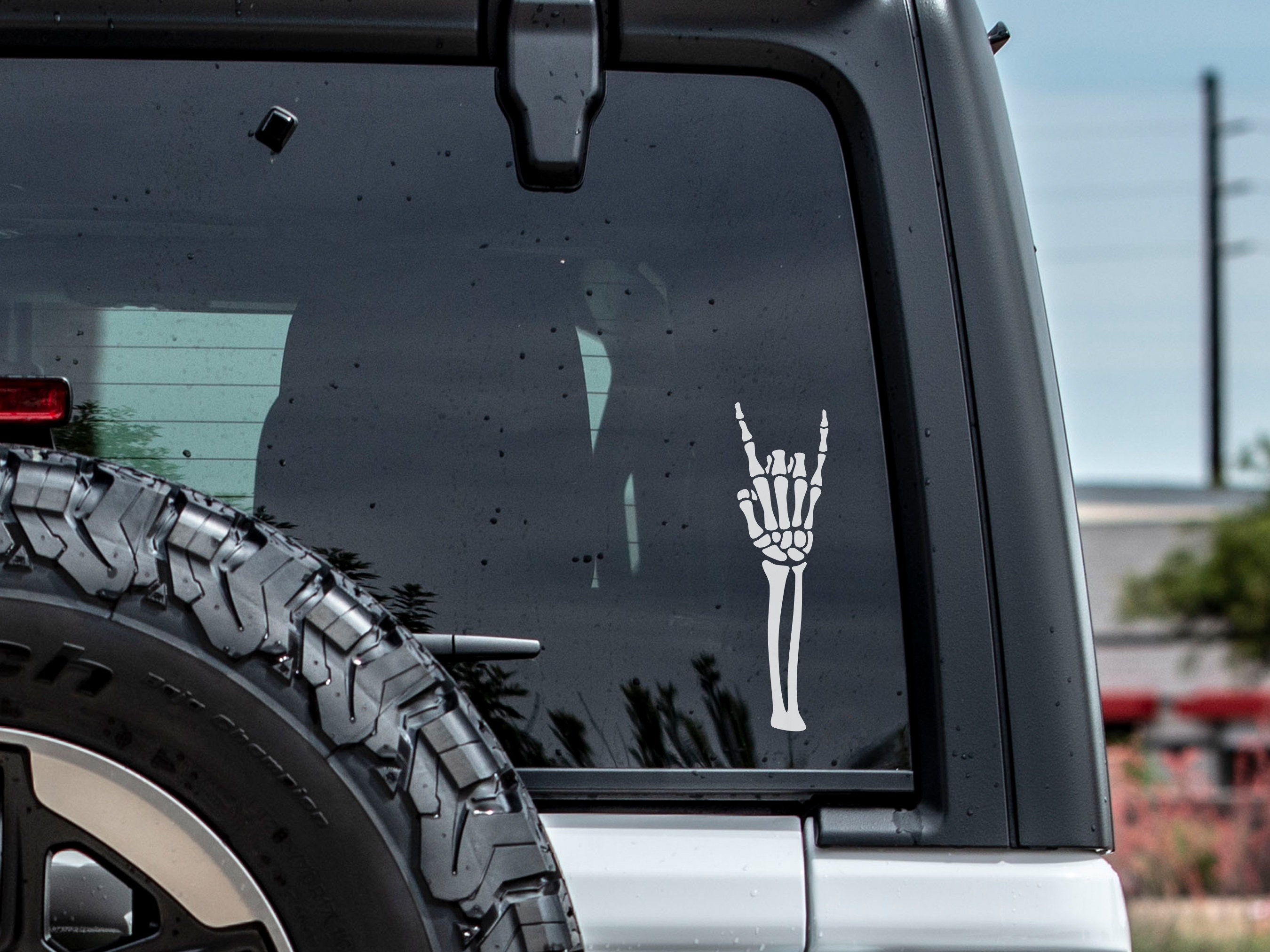 Skeleton Hand Rocker SVG, Rock and Roll Hand Silhouette, Hand Horns ...