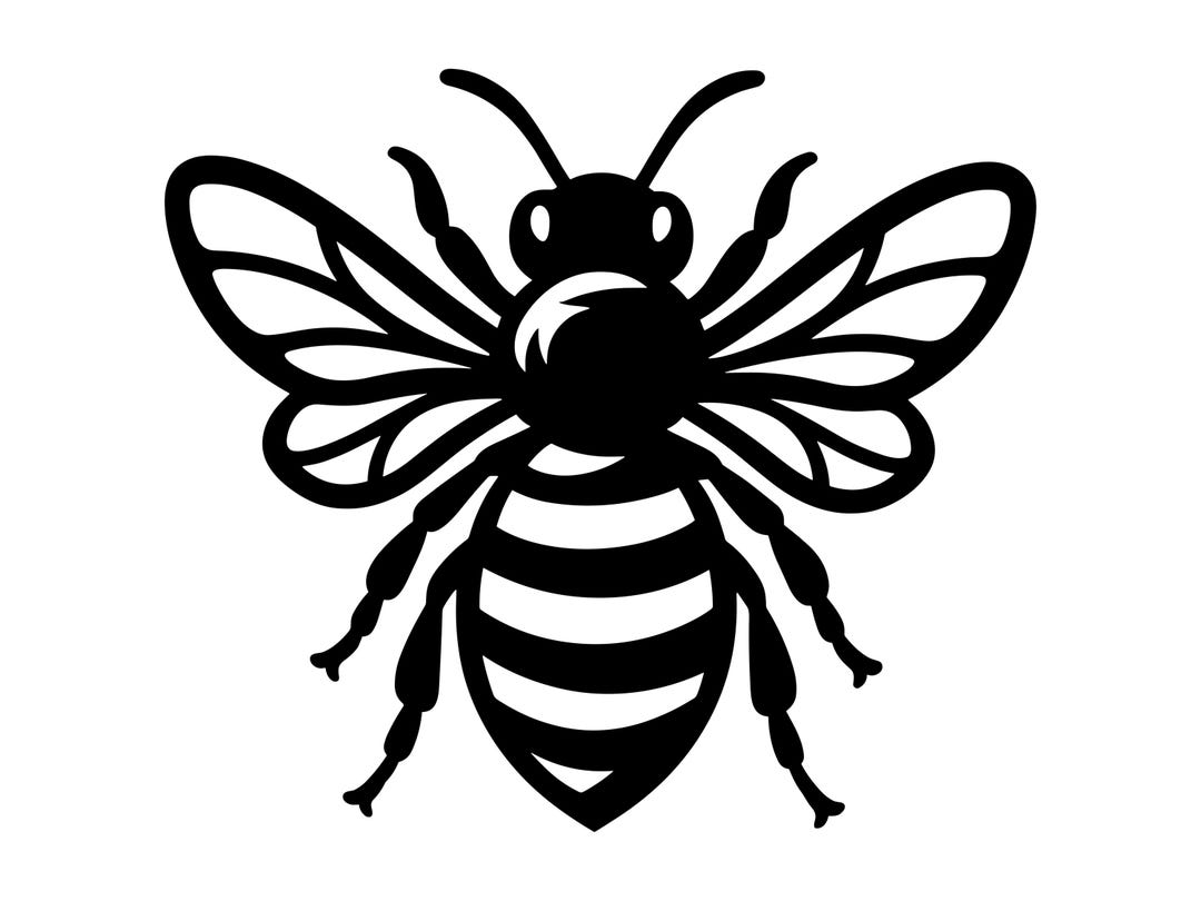 Bee SVG - Honey Bee Insect Nature Garden Wildlife Printable Cut File ...