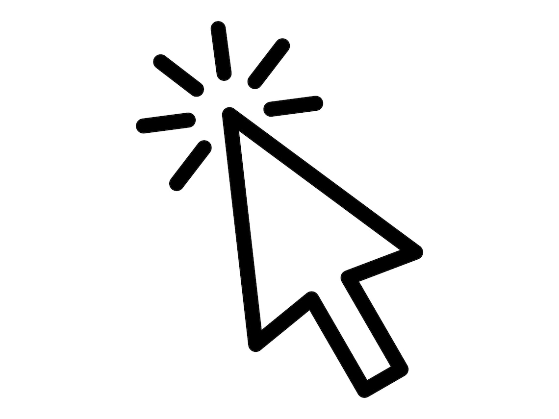 Mouse Cursor SVG, Mouse Pointer Silhouette, Computer Cursor Clipart ...