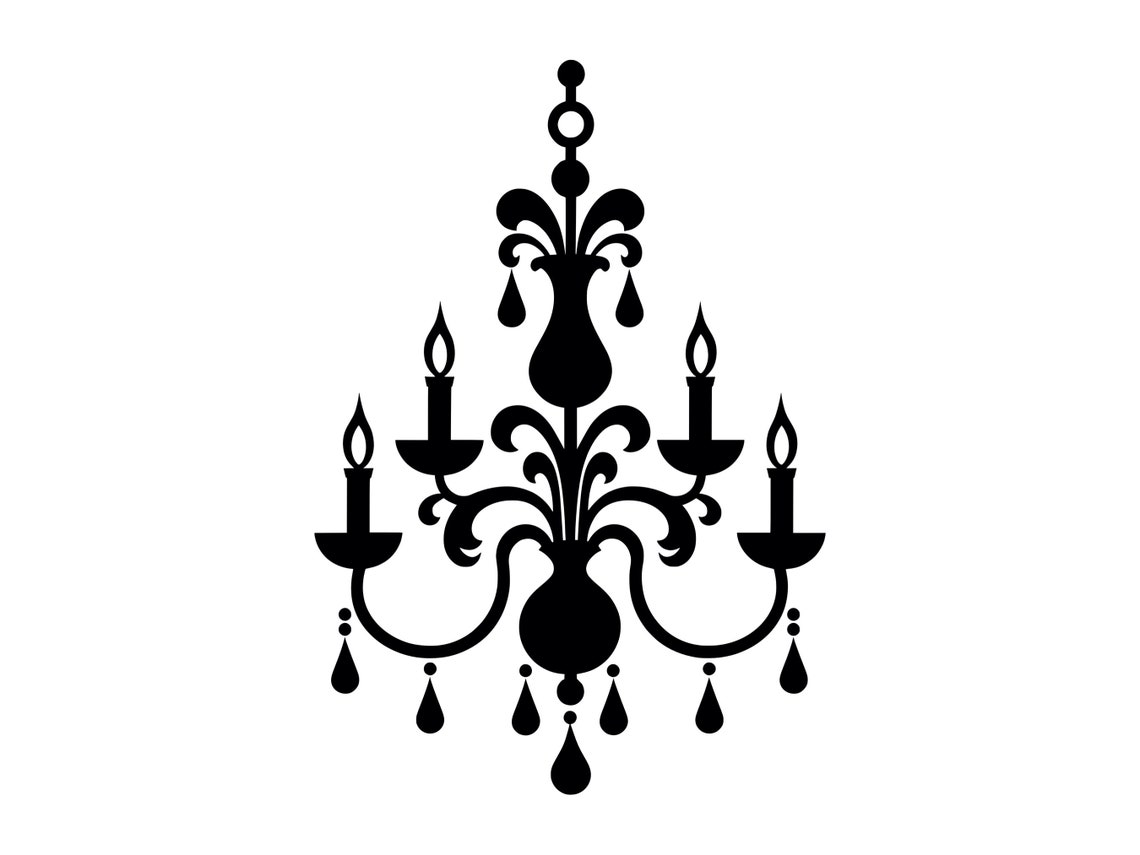 Chandelier SVG Mansion Ceiling Fixture Hanging Light - Etsy