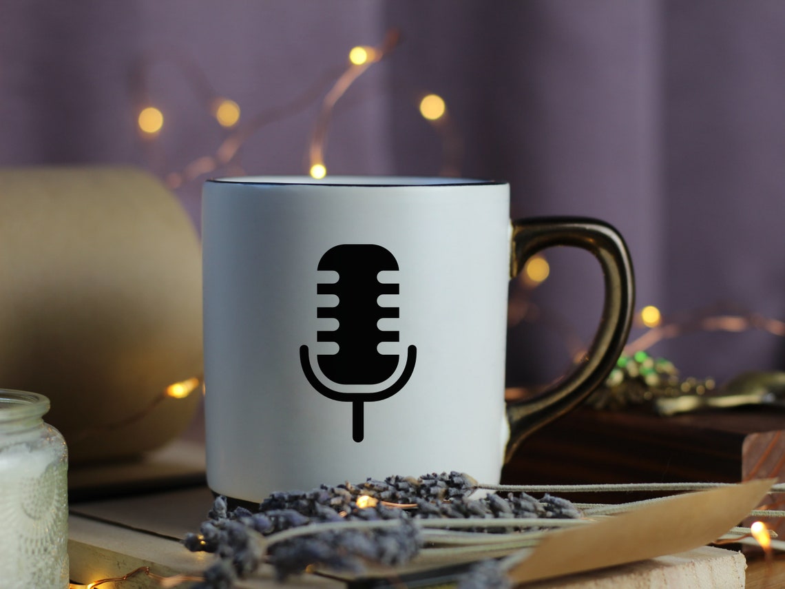 Microphone SVG, Podcast Mic Silhouette, Microphone Clipart, Microphone ...