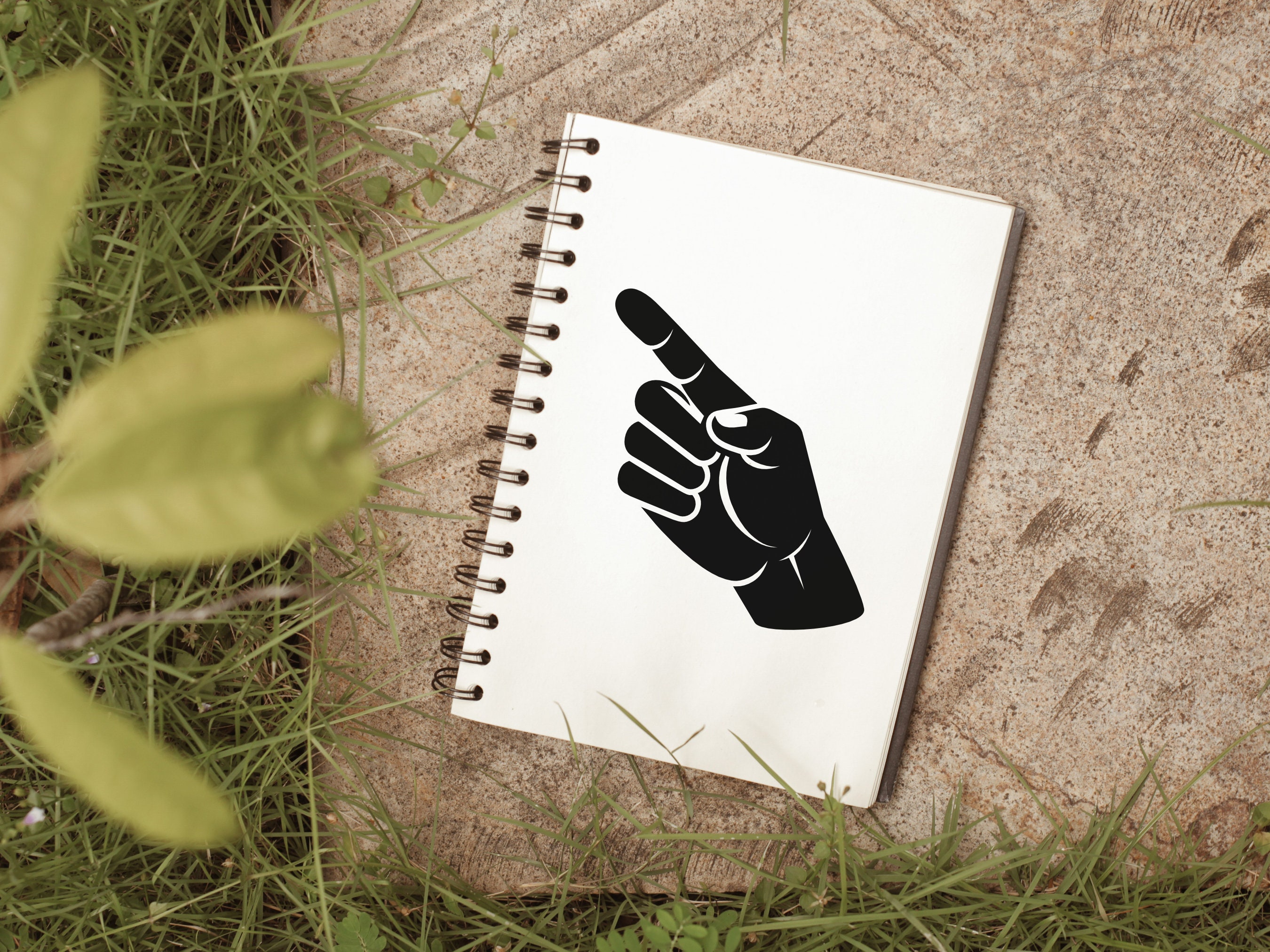Pointing Hand SVG - Pointer Finger Hand Gesture Sign Silhouette Clip ...