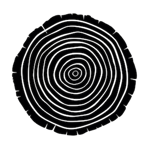 Tree Rings SVG - Tree Stump Forest Logging Wood Circle Printable Clip ...
