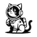 Astronaut Cat SVG Space Explorer Cat Printable Clip Art Cut File ...