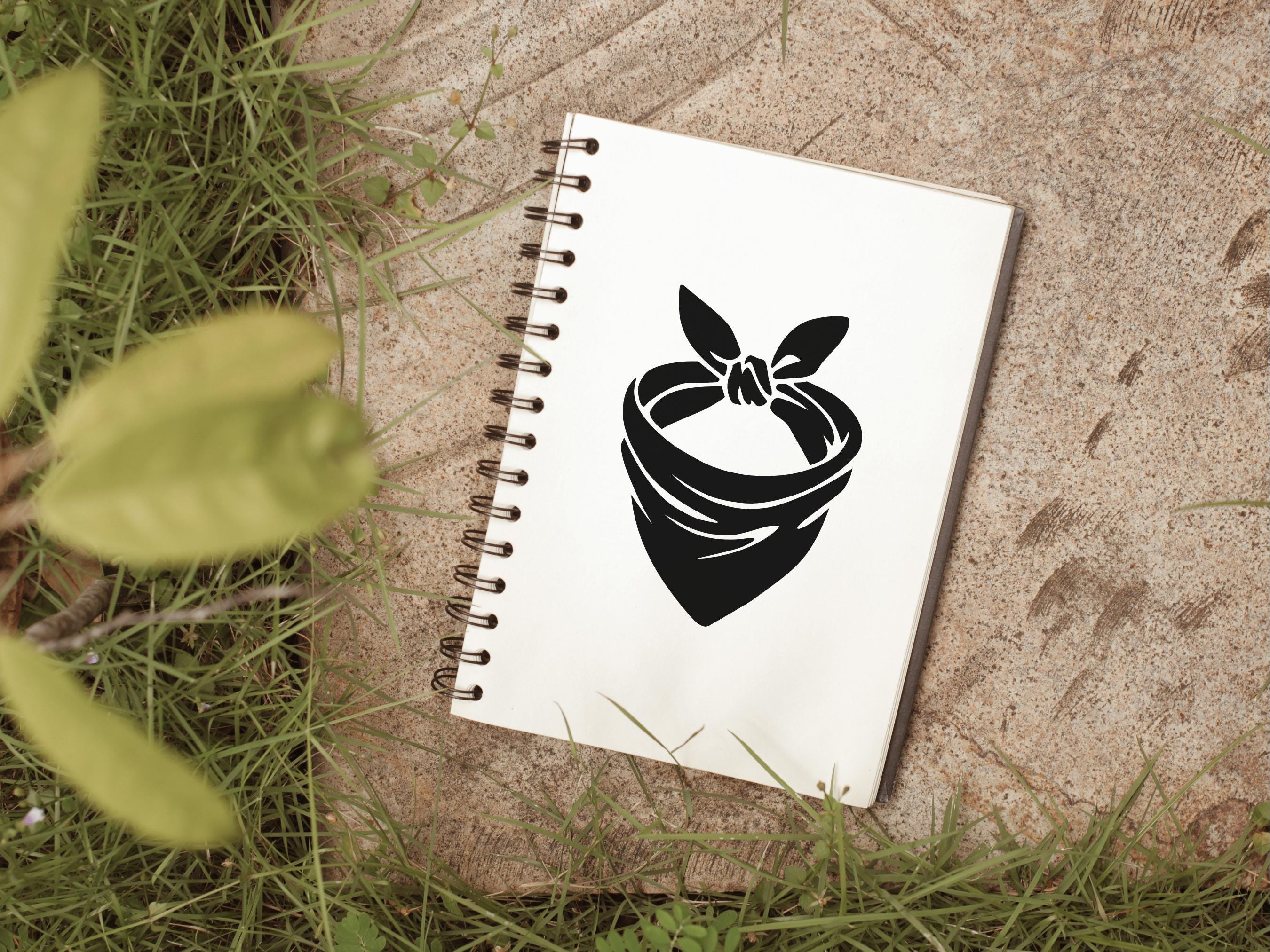 Bandana SVG - Headwear Scarf Cowboy Biker Accessory Silhouette Clip Art ...