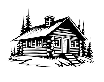 Shack SVG House Svg Wood Cabin Svg Shack Clipart Shack - Etsy
