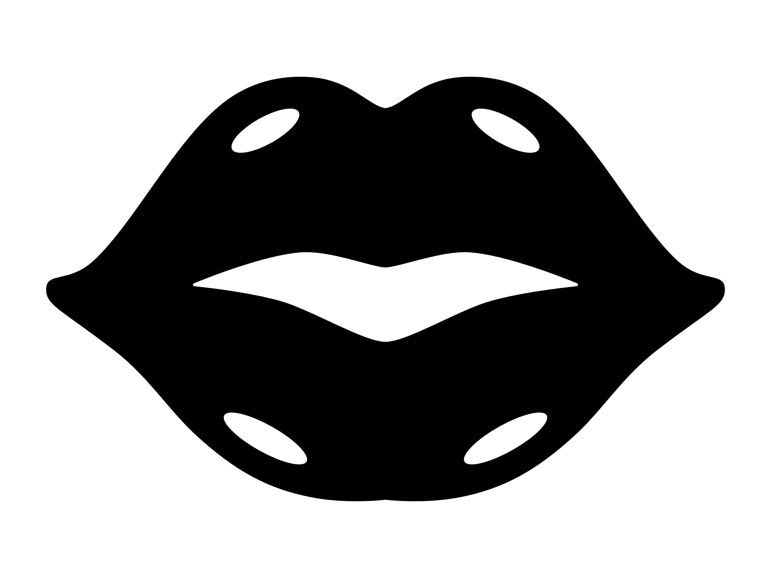 Labios SVG, silueta de labios, imágenes prediseñadas de labios, archivo ...