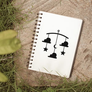 Baby Crib Mobile SVG, Cot Toy Silhouette, New Born Nursery Clipart, Cot ...