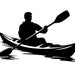 Kayaker SVG - Man Kayaking Silhouette Clipart Cut File, Instant ...