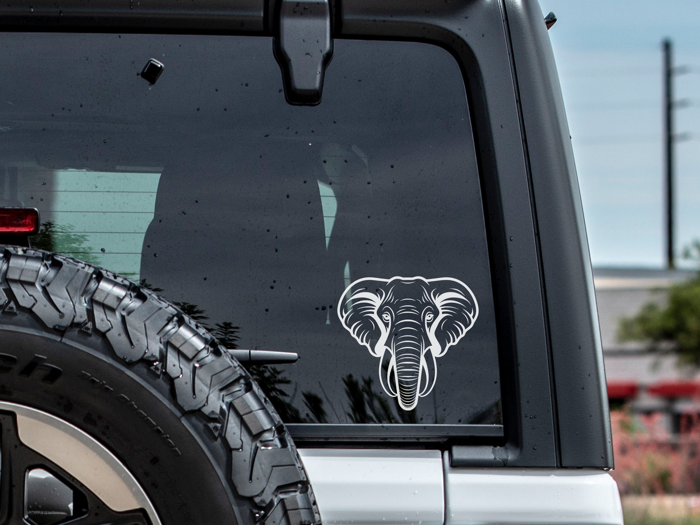 Elephant Head SVG - African Safari Animals Elephant Tusks Silhouette ...