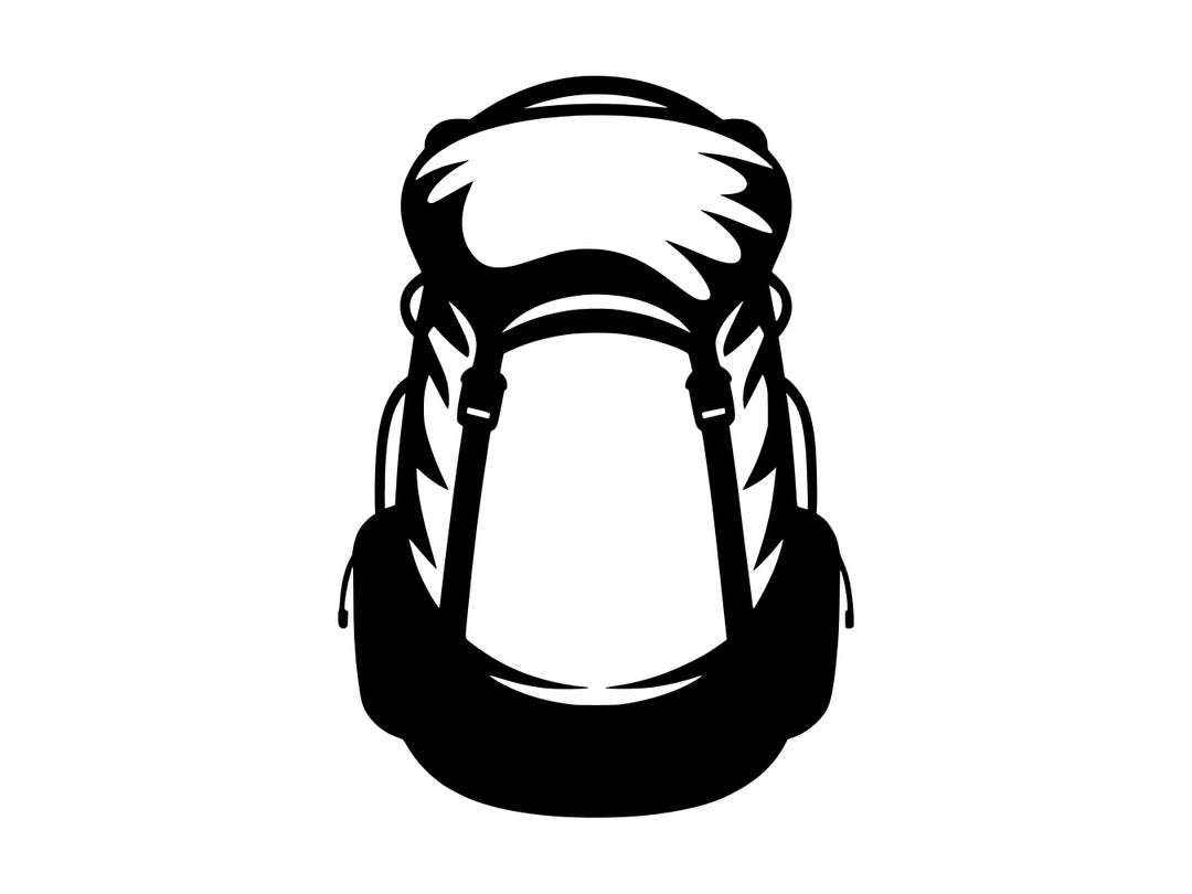 Backpack SVG - Travel Pack Hiking Gear Trekking Backpacking Printable ...
