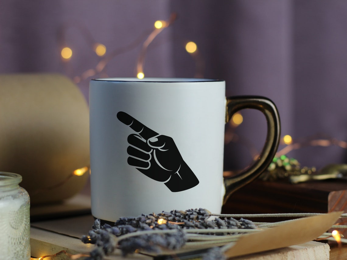 Pointing Hand SVG - Pointer Finger Hand Gesture Sign Silhouette Clip ...