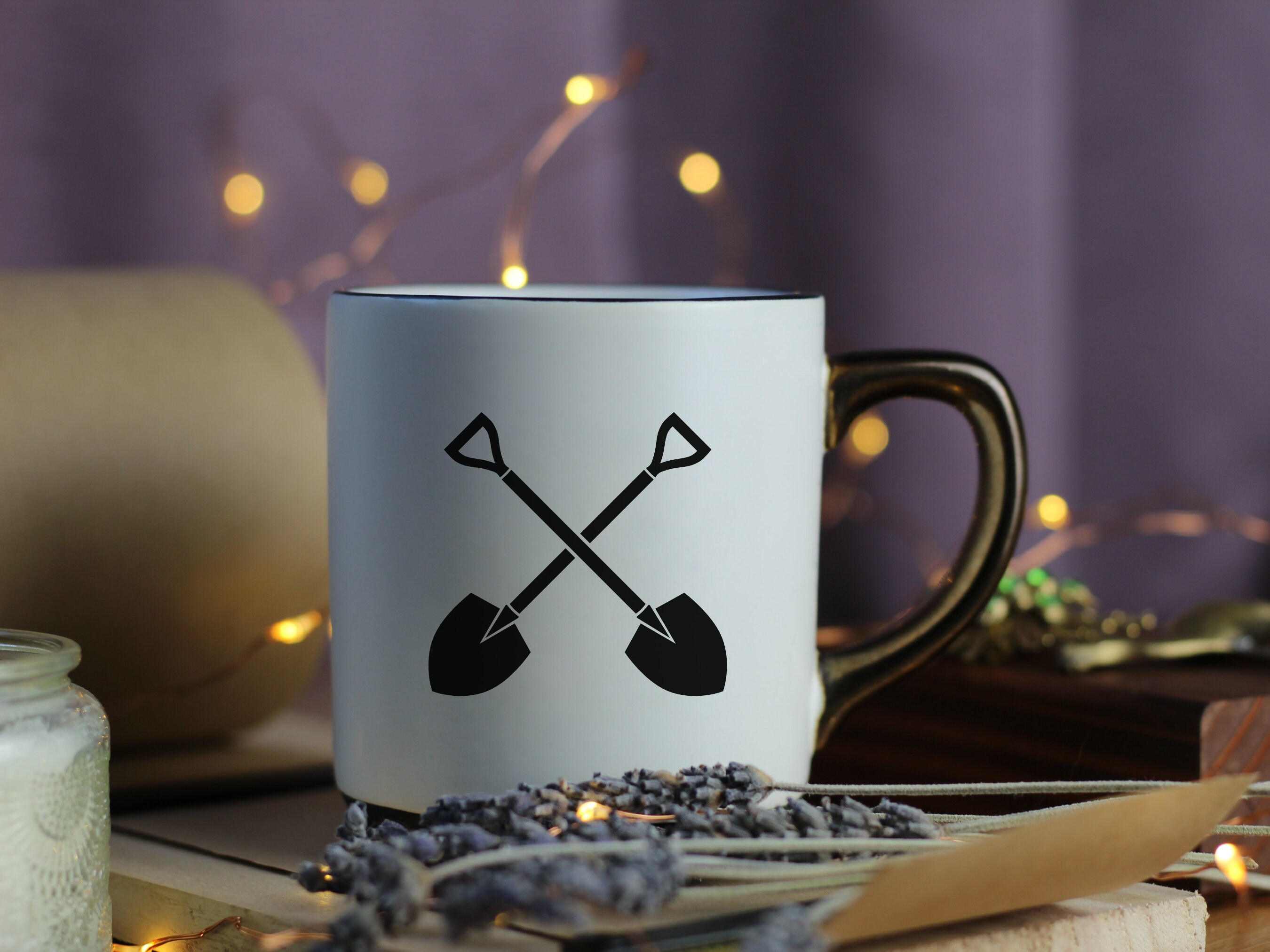 Shovels SVG - Crossed Shovel Spade Gardening Digging Tool Printable ...