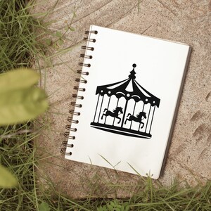 Merry Go Round SVG - Carousel Fairground State Fair Ride Silhouette ...