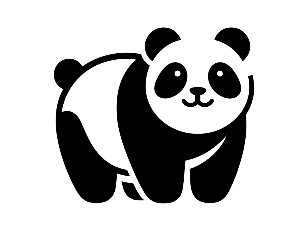 Panda SVG - Giant Panda Bear Asian Animal Printable Clip Art Cut File ...