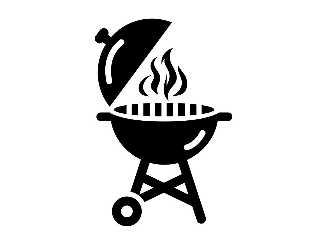 BBQ Grill SVG - Barbecue Summer Outdoor Cooking Grilling Silhouette ...