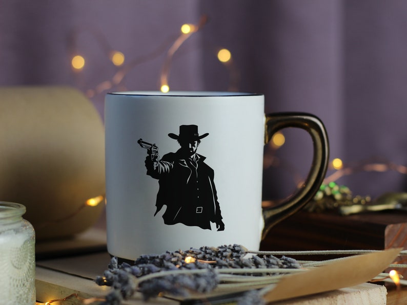 Outlaw Gunslinger SVG Wild West Cowboy Bandit Gun Fighter - Etsy