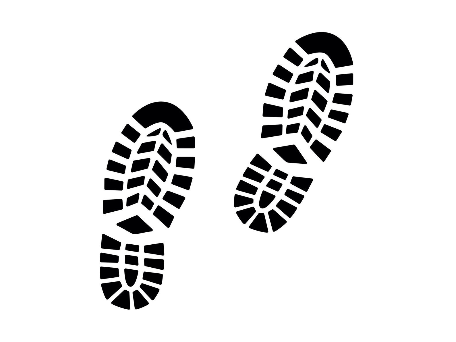 Shoe Prints SVG - Hiking Boot Sole Walking Foot Prints Printable ...