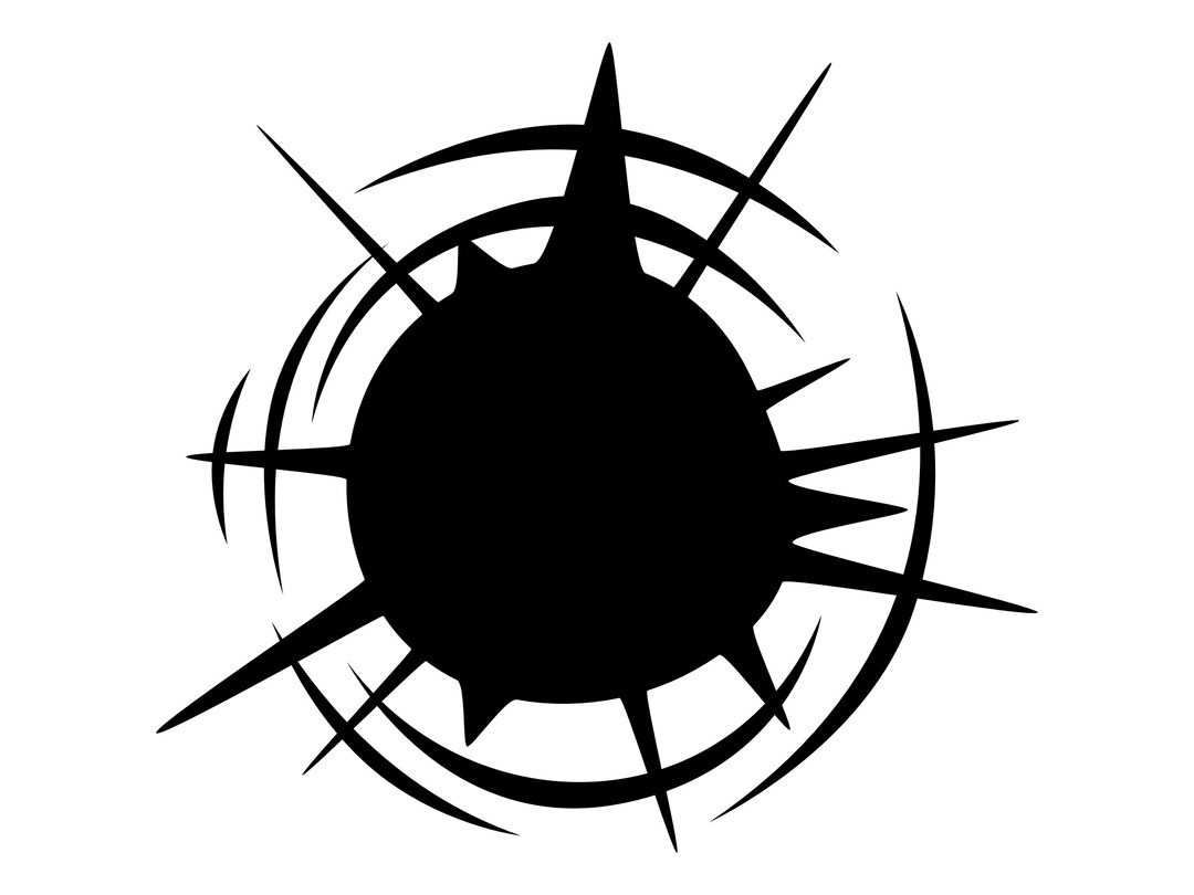 Bullet Hole SVG, Bullet Hole Silhouette, Bullet Clipart, Bullet Hole ...